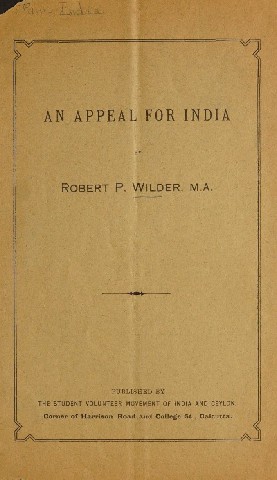 An Appeal for India - நூலகம்