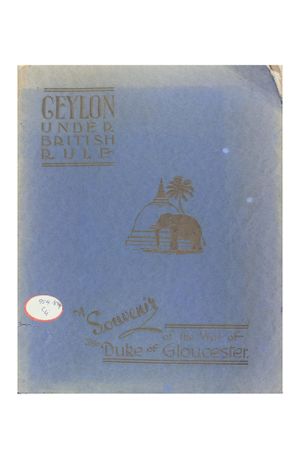 Ceylon Under British Rule - நூலகம்